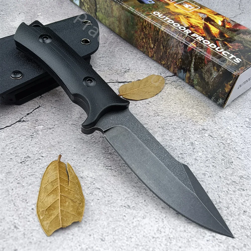 Sharp-Tactical-Portable-Fixed-Knife-8CR13Mov-Blade-G10-Handle-Camping ...