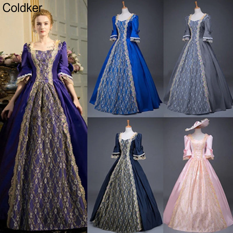 Medieval Renaissance Victorian Ball Dress for Women Champagne ...