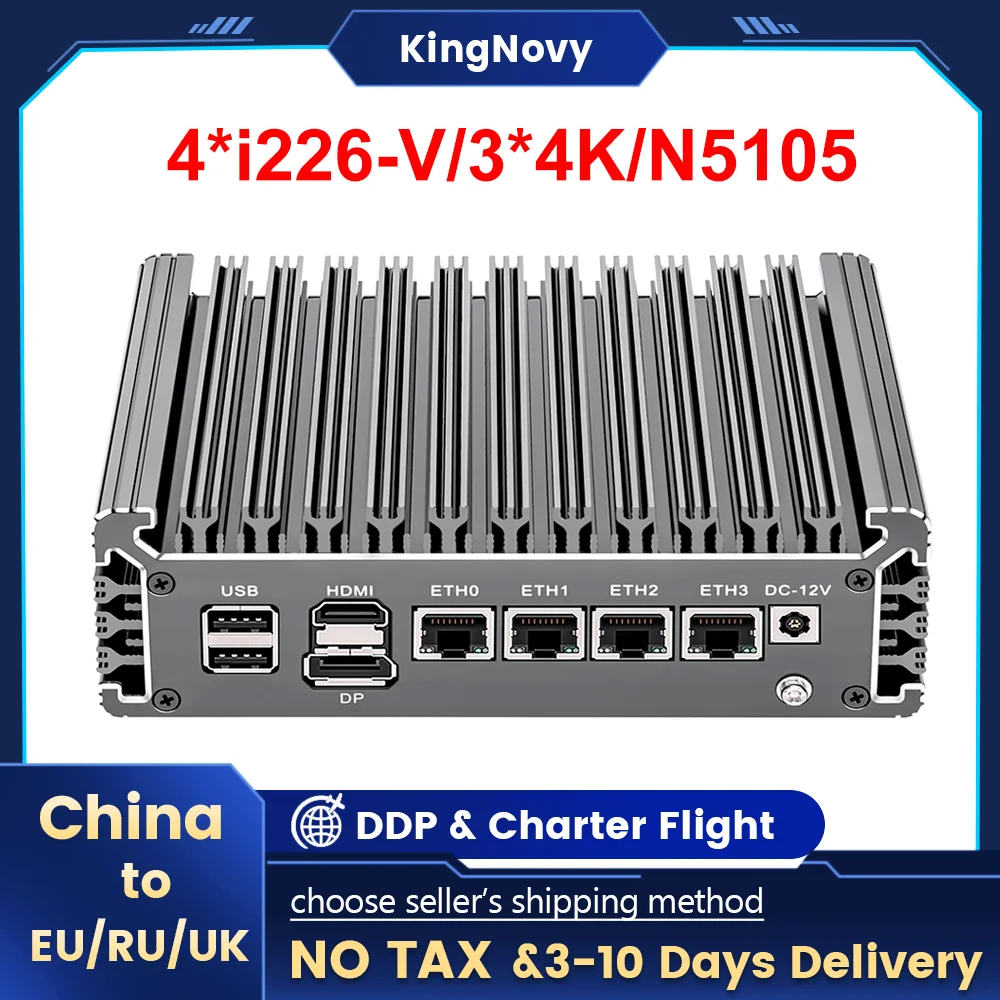 Mini Firewall Celeron N5105 Router 4x Intel i226 V 2,5G B3 2500M Nics ...