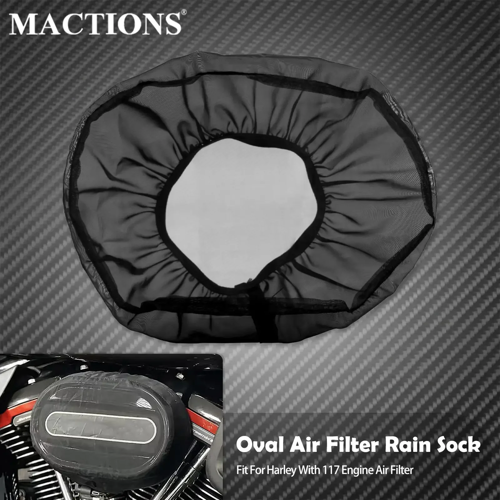 Motorcycle Air Filter Rain Sock Air Cleaner Kits Waterproof Protective ...