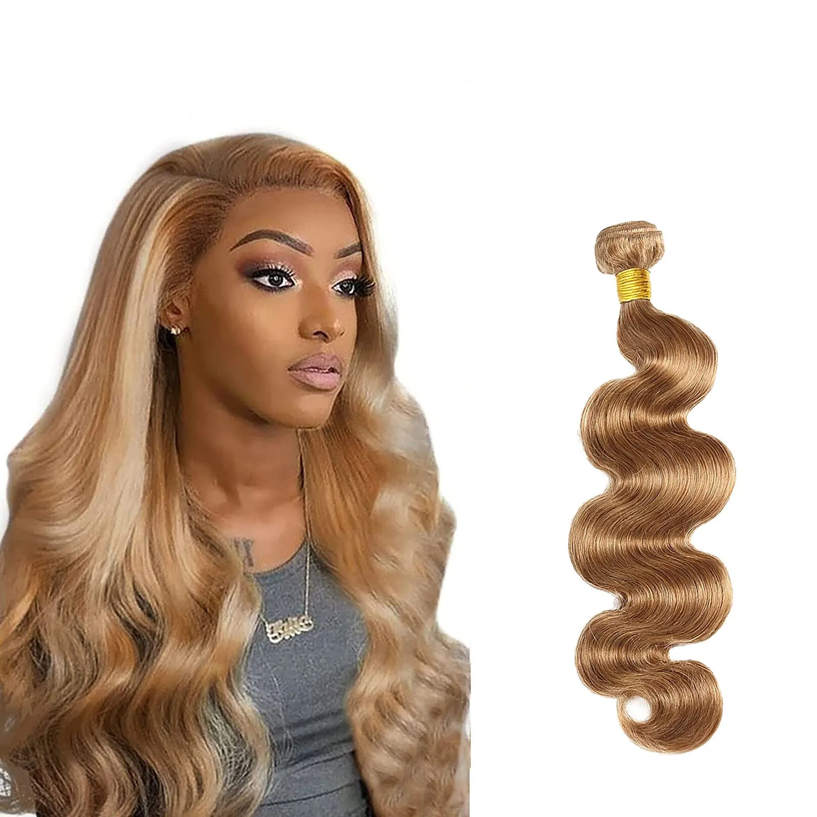 18"/24" Body Wave Bundles Soft Natural Synthetic Bio Human-Like Hair ...