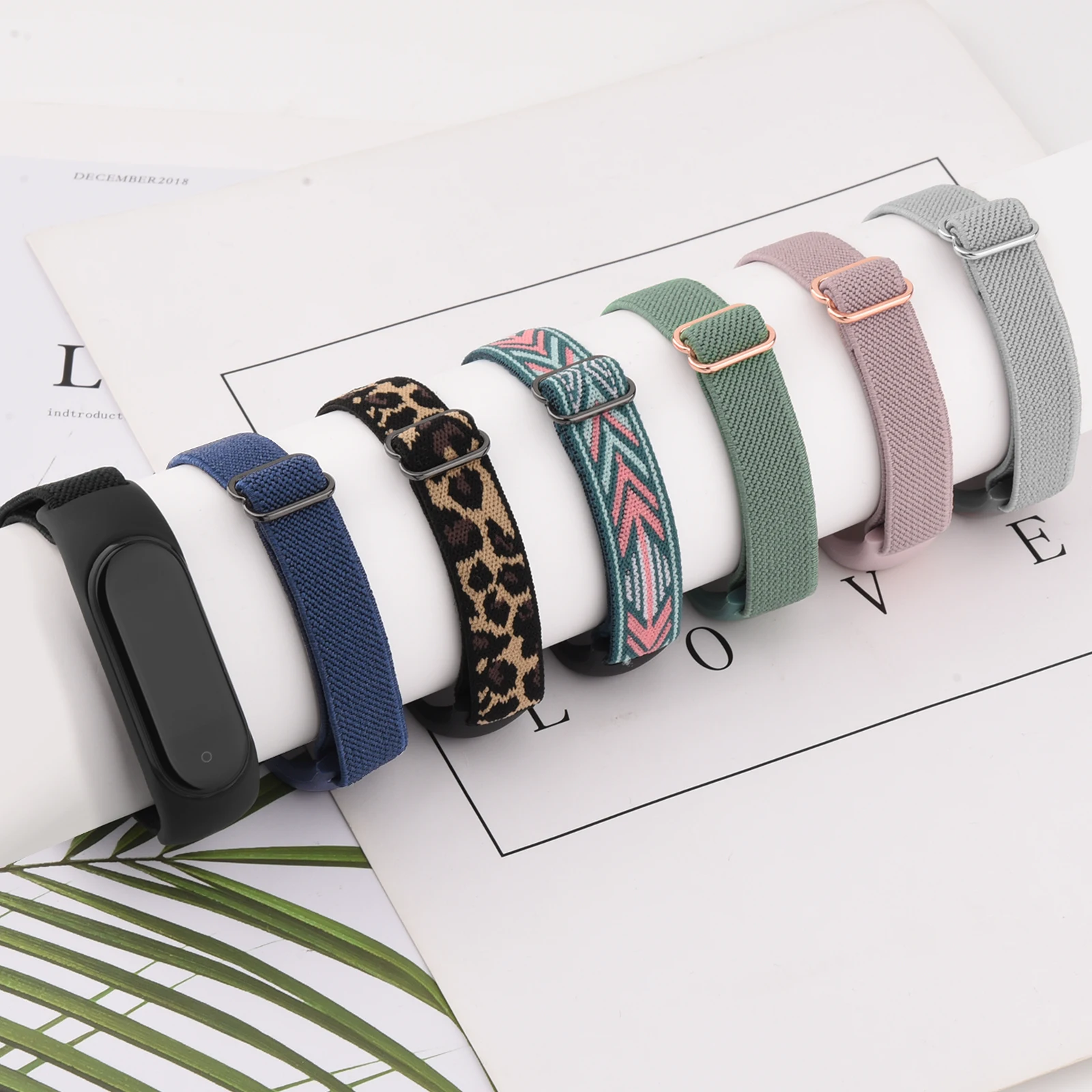 Elastic-Loop-Strap-For-Xiaomi-Mi-Band-7-6-5-4-3-Watchband-Adjustable ...