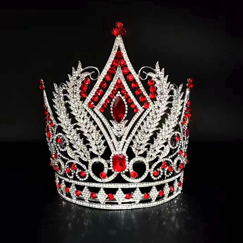 Wholesale-Luxury-Crystal-Bridal-Crown-Large-Tall-Pageant-Crowns-For ...