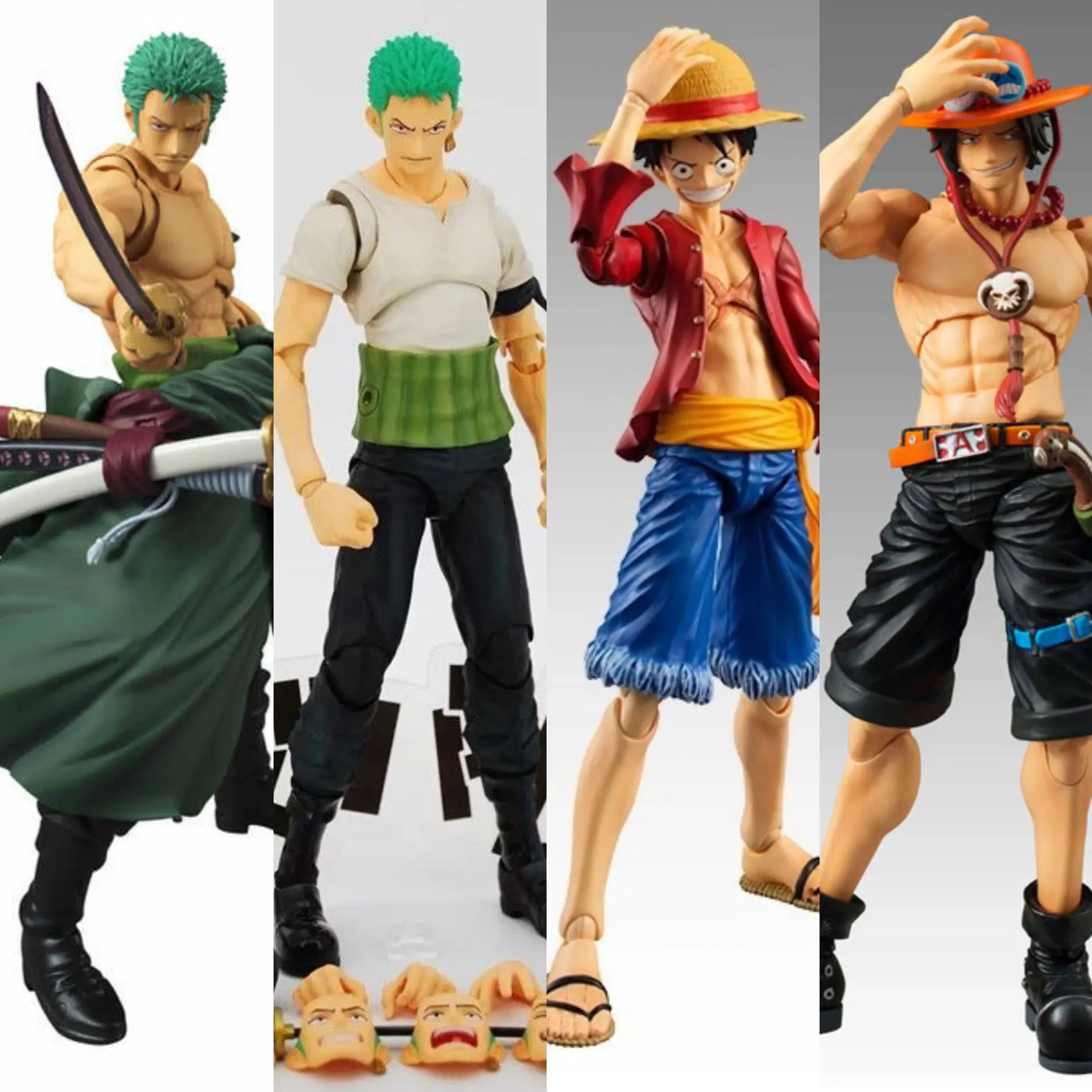 One-Piece-Anime-Action-Figure-Ace-Zoro1-2-Luffy-Dracule-Mihawk ...
