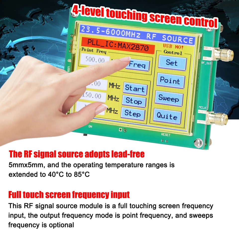 Rf Generator RF Source Generator Module - 23.5-6000MHz Frequency With ...