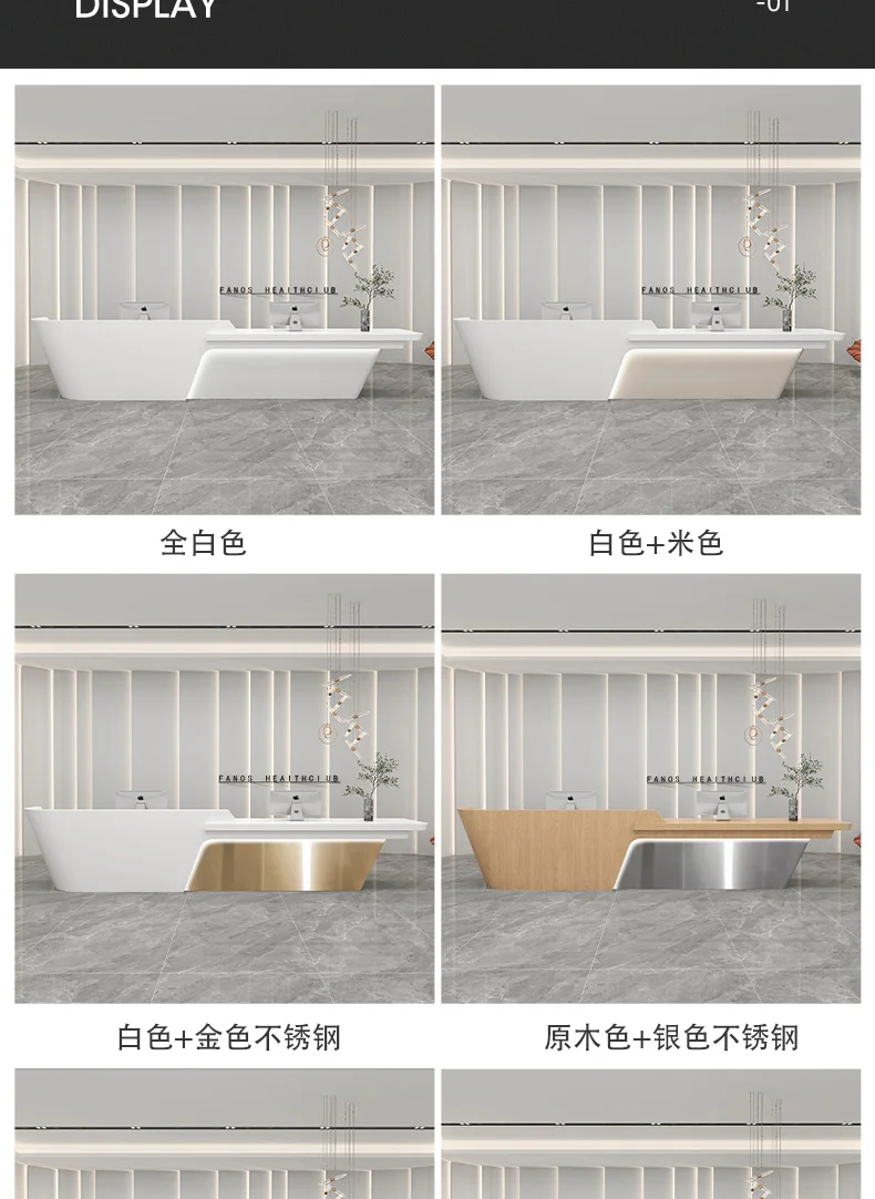 Luxury Receiption Desk Receptionist Front Salon Counter Bakery Aesthet ...