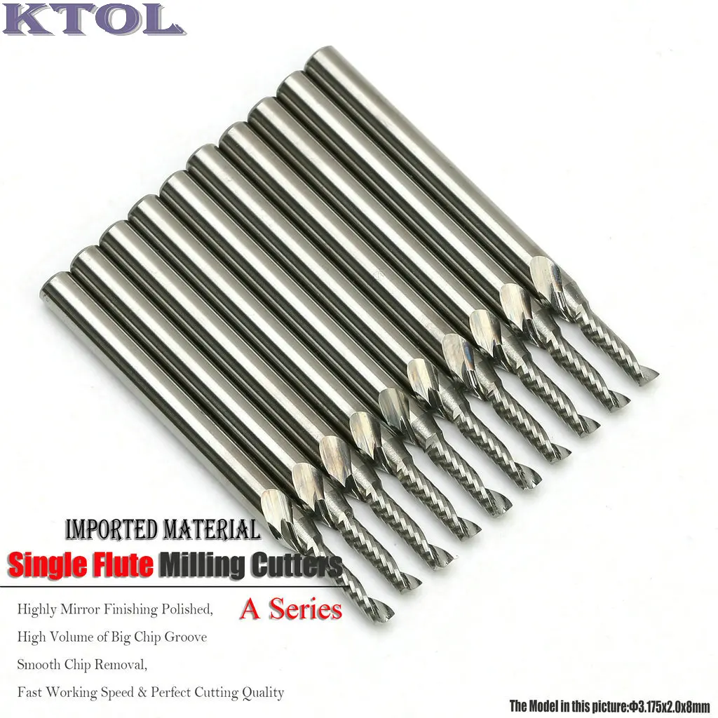 Imported-3-175mm-4mm-1-Flute-Acrylic-Milling-Cutter-Router-Bit-Spiral ...