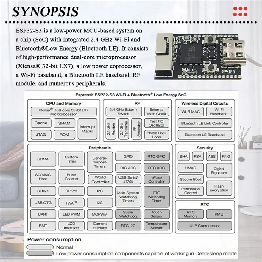 Mini Placa De Desenvolvimento Para Arduino Wifi Módulo Bt Esp32-s3 Chip Original Esp32-s3fn8 8mb ...