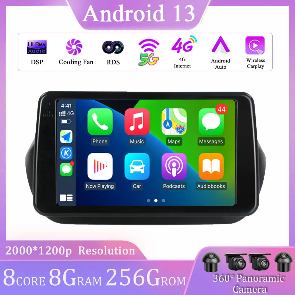 Android-13-Car-Radio-For-Fiat-Fiorino-Qubo-For-Citroen-Nemo-For-Peugeot ...