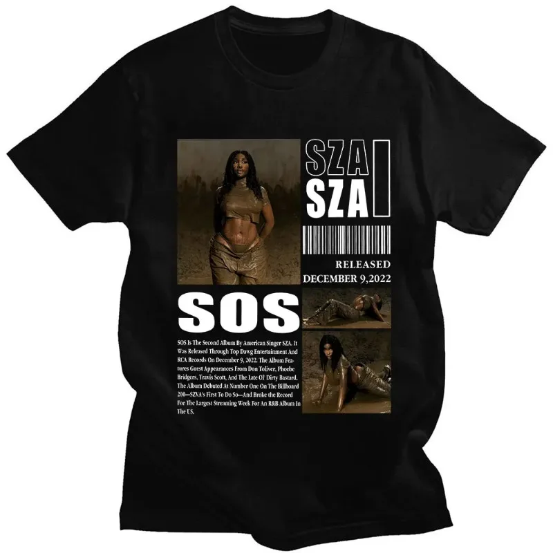 Rapper-SZA-CTRL-X-SOS-Album-Graphic-Printed-T-shirt-Fashion-Casual-Plus ...