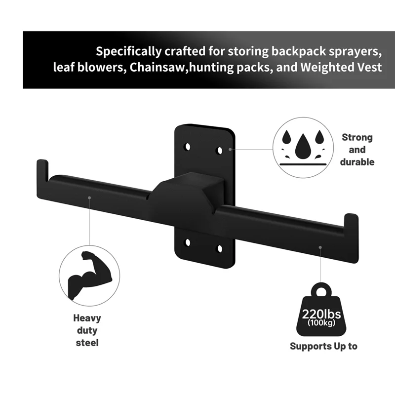 J1UL1N Backpack Blower Sprayer Rack Wall Mount,Leaf Blower Hanger For ...