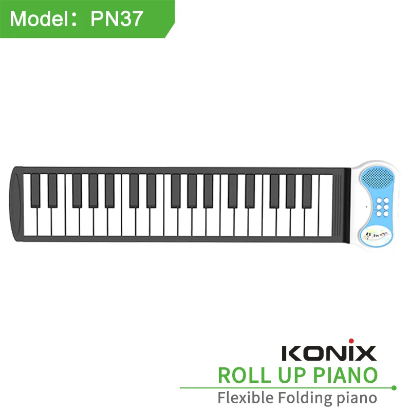 With-External-Tone-37-Keys-Hand-Rolled-Piano-Foldable-Portable ...
