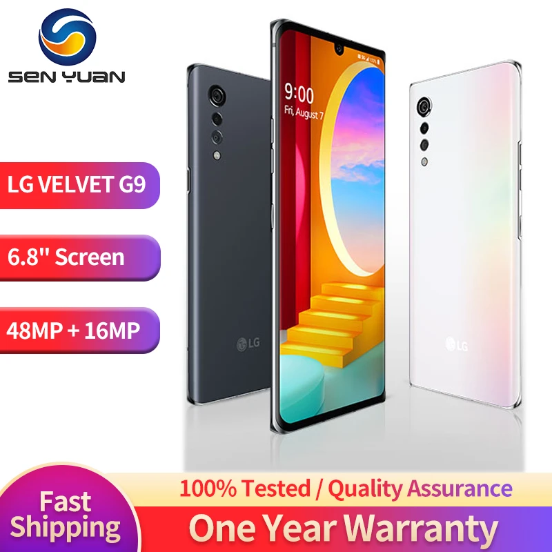 Original Lg G9 Lm-g900tm 5g Smartphone Velvet Mobile Phone 6gb Ram ...