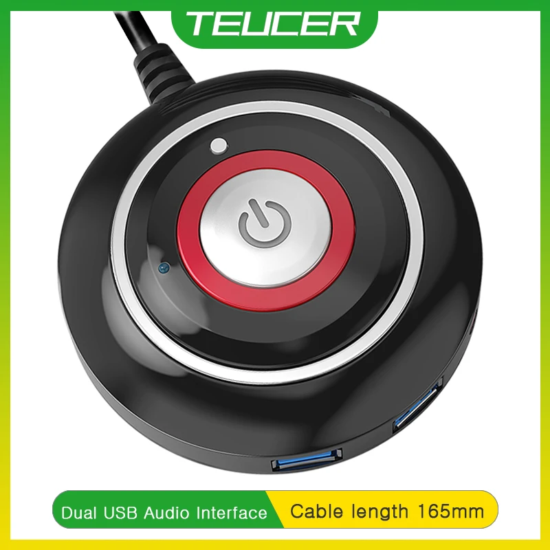 Computer Desktop Switch Button With Dual USB Audio Desktop Host ...