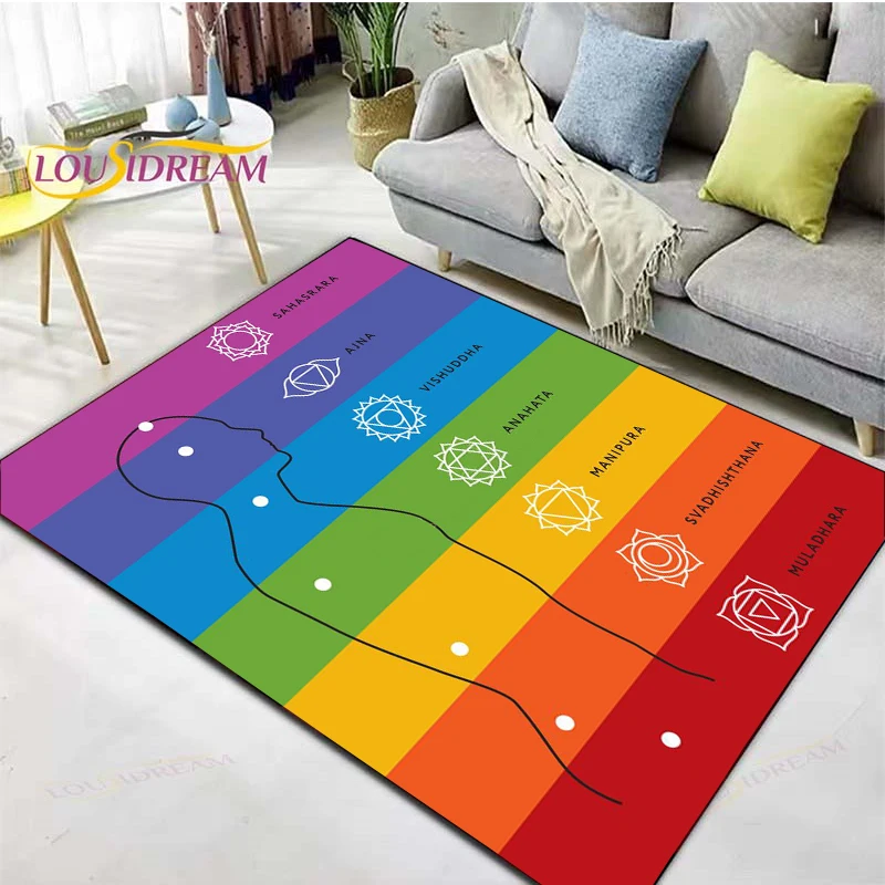 Yoga-Meditation-Practice-Carpet-Chakra-Pattern-Rugs-Modern-Home-Living ...