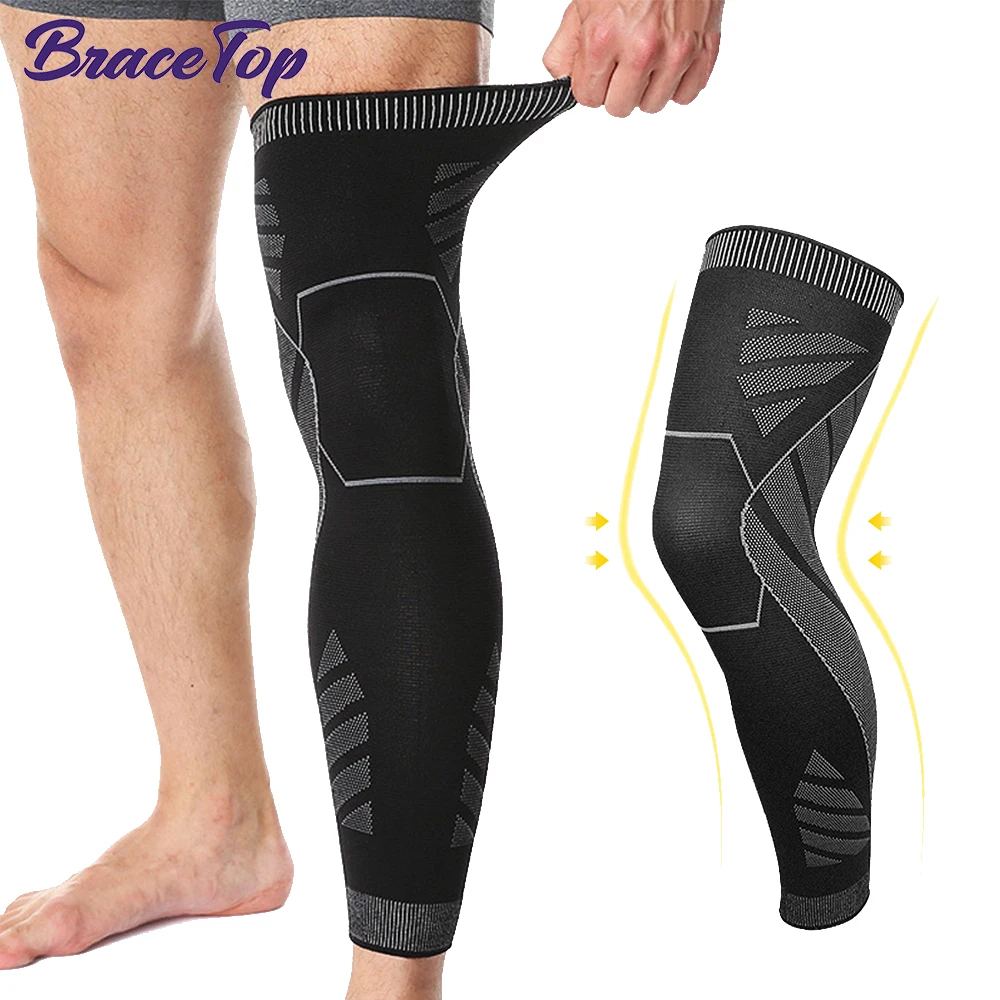 BraceTop-1-PC-Full-Leg-Sleeves-Long-Compression-Leg-Sleeve-Knee-Sleeves ...