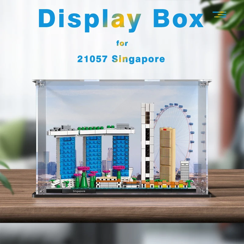 Acrylic Display Box For Lego 21057 Singapore Skyline Dustproof Clear ...