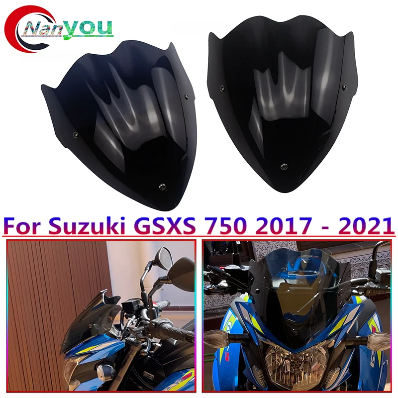 GSXS 750 Motorcycle Sports Windshield Visor Windscreen Fit For Suzuki ...