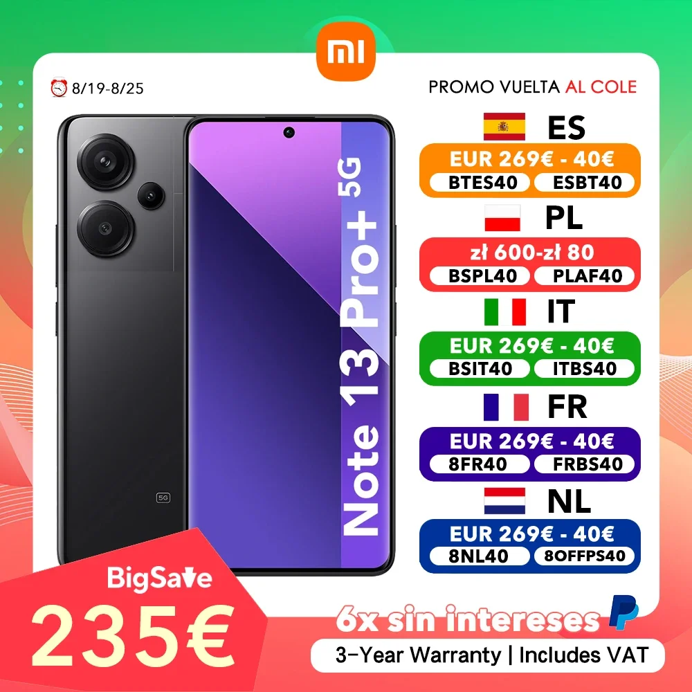 Xiaomi-Redmi-Note-13-Pro-Plus-5G-8GB-256GB-12GB-512GB-NFC-EU-Charger ...