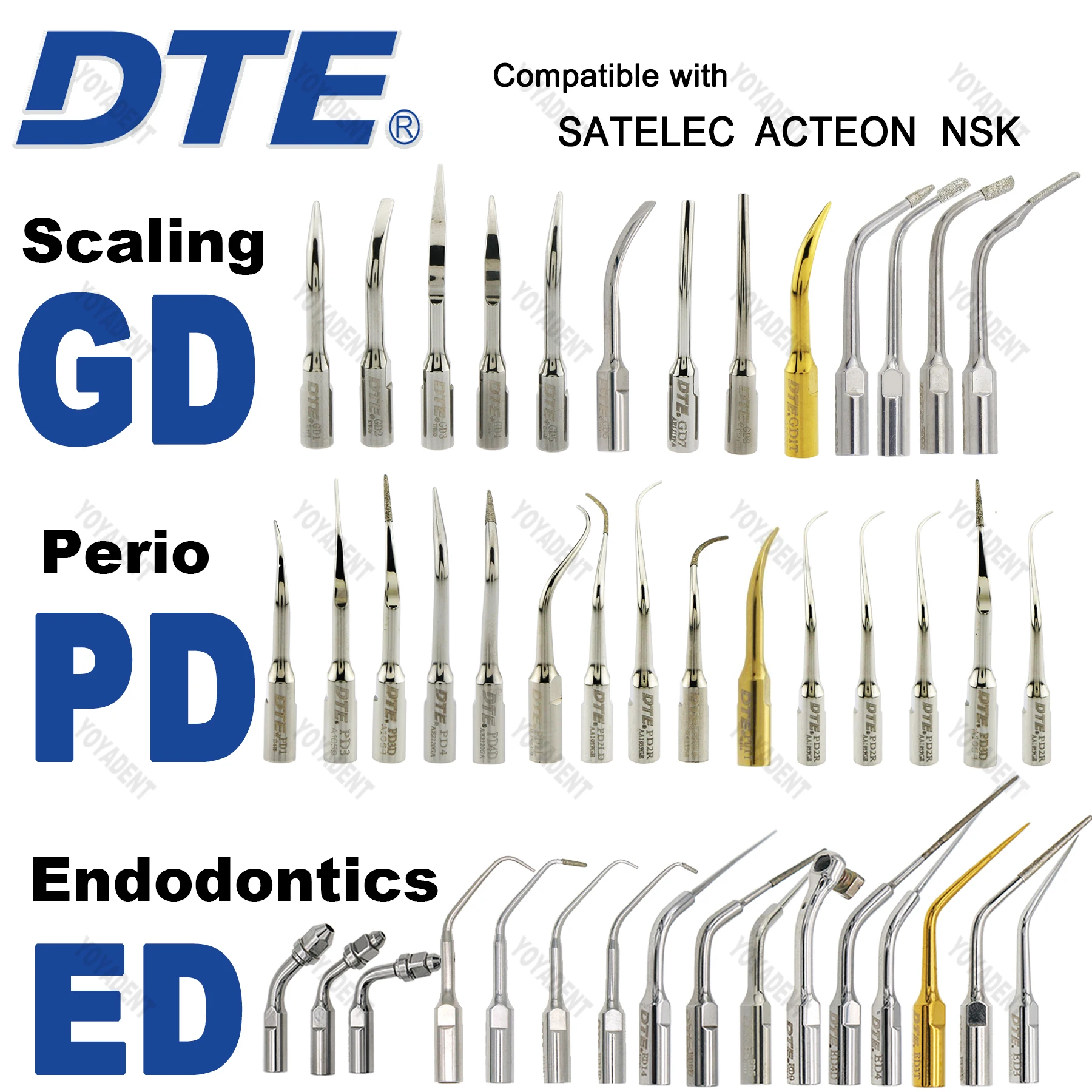 Woodpecker-DTE-Dental-Ultrasonic-Scaler-Tips-Perio-Endo-Scaling-Tips ...