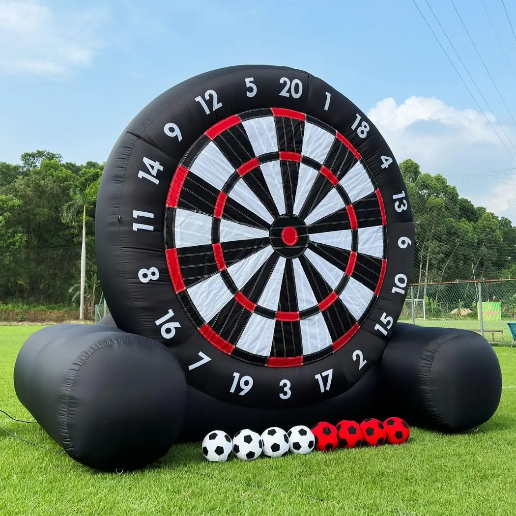 Giant-Outdoor-Inflatable-Soccer-Darts-Board-With-Soccer-Ball-Support ...