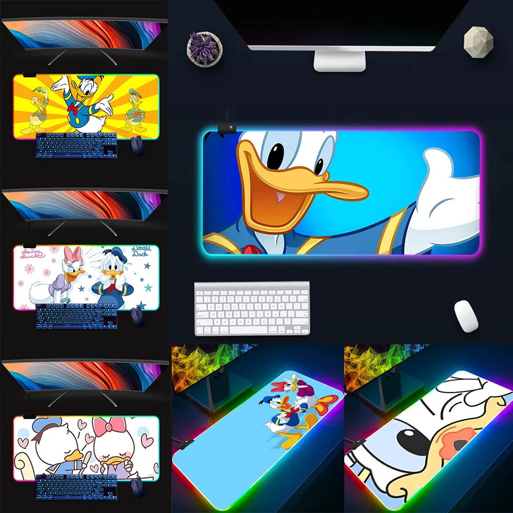 Borracha-Mouse-Pad-com-LED-brilhante-desenhos-animados-Pato-Donald ...