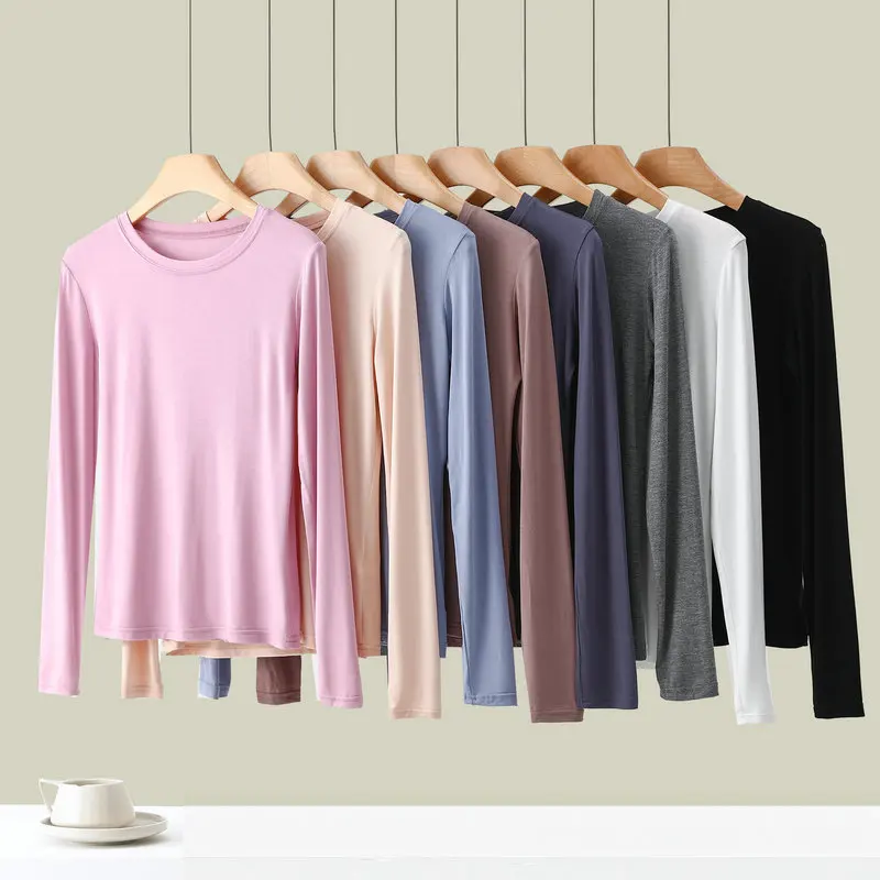 Summer-Simple-Base-T-shirt-Long-sleeves-Women-s-Loose-Modal-Tshirts-Solid-color-O-Neck.jpg