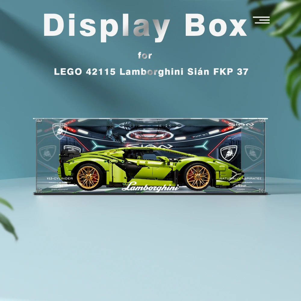 Acrylic Display Box for Lego 42115 Lamborghini sian Dustproof Clear ...