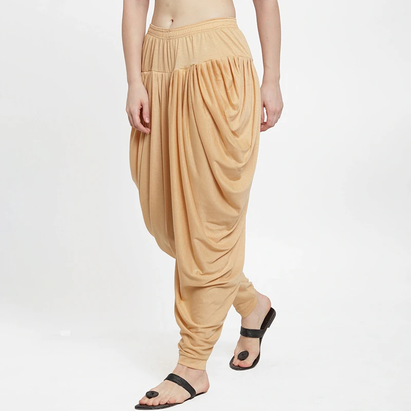 Viscose Relaxed Yoga Fitness Active Dance Wear Indian Dhoti Pants for ...