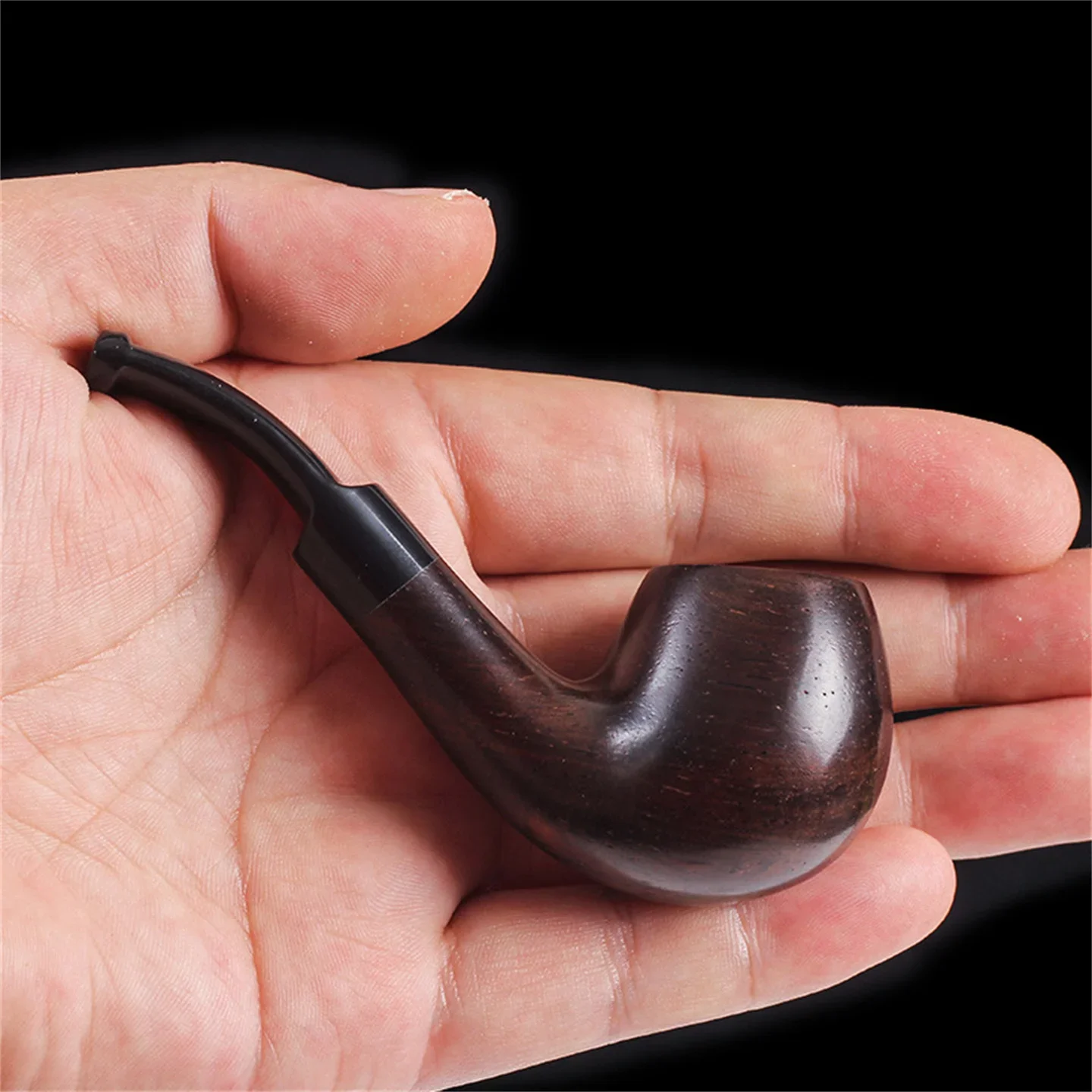 Ebony-Mini-Palm-Portable-9mm-Filter-Cut-Tobacco-Pipe-Retro-Gentleman ...