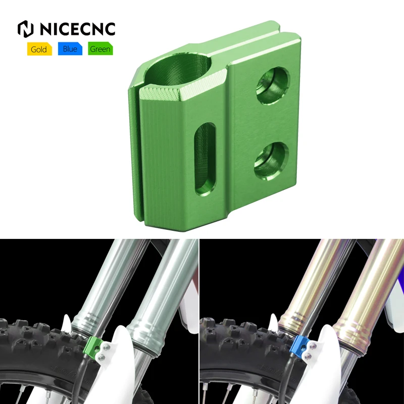 NICECNC-Front-Brake-Line-Holder-Hose-Clamp-For-Kawasaki-KX125-KX250 ...