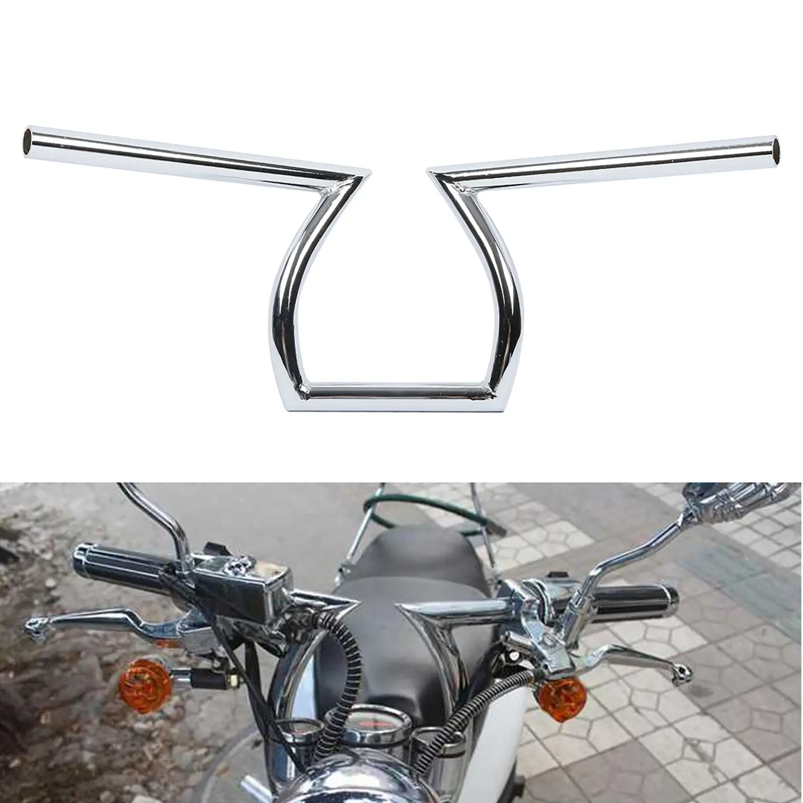 Motorcycle-1-Z-Bar-Handlebar-For-Honda-Rebel-250-Shadow-Aero-750-Sabre ...