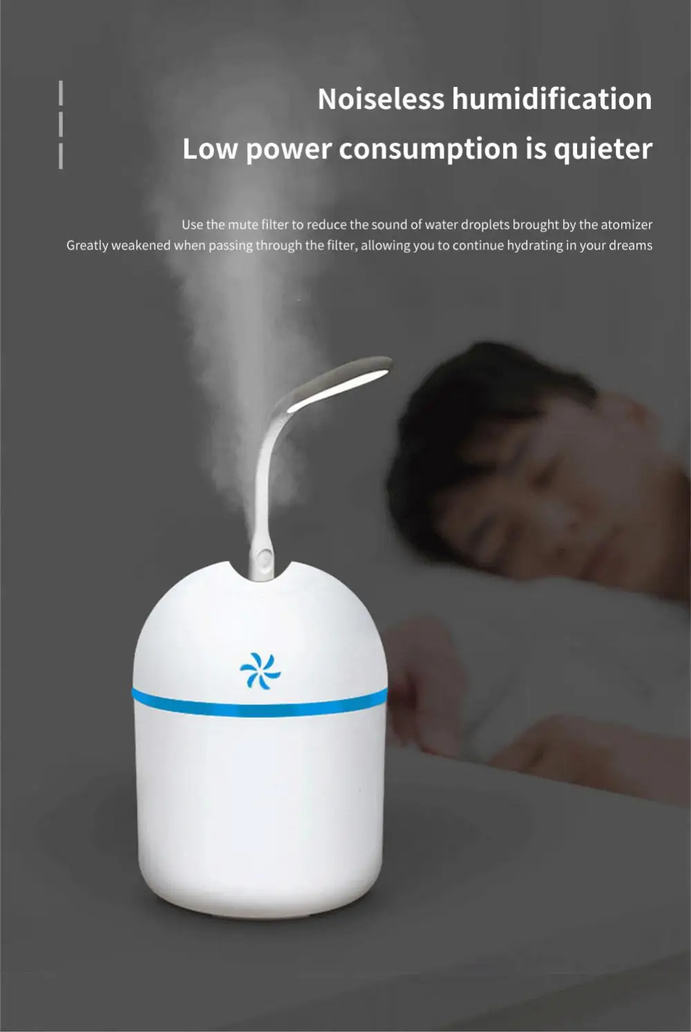 Humidificateur élect.,Humidificateur d'air portable USB,diffuseur ...