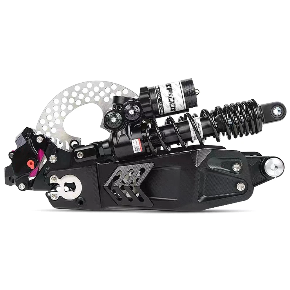E-Motorcycle-Rear-Suspension-Flat-Fork-Disc-Brakes-Set-CNC-Swing-Arm ...