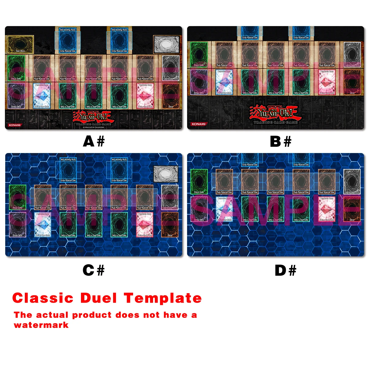 YuGiOh-Classic-Duel-Template-TCG-Mat-CCG-Playmat-Board-Game-Trading ...