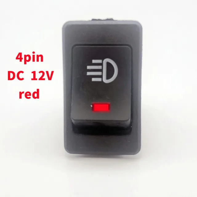 1 PCS,Car Fog Lights,Rocker Switch,ON-OFF,4Pin,2 Position,Electrical ...