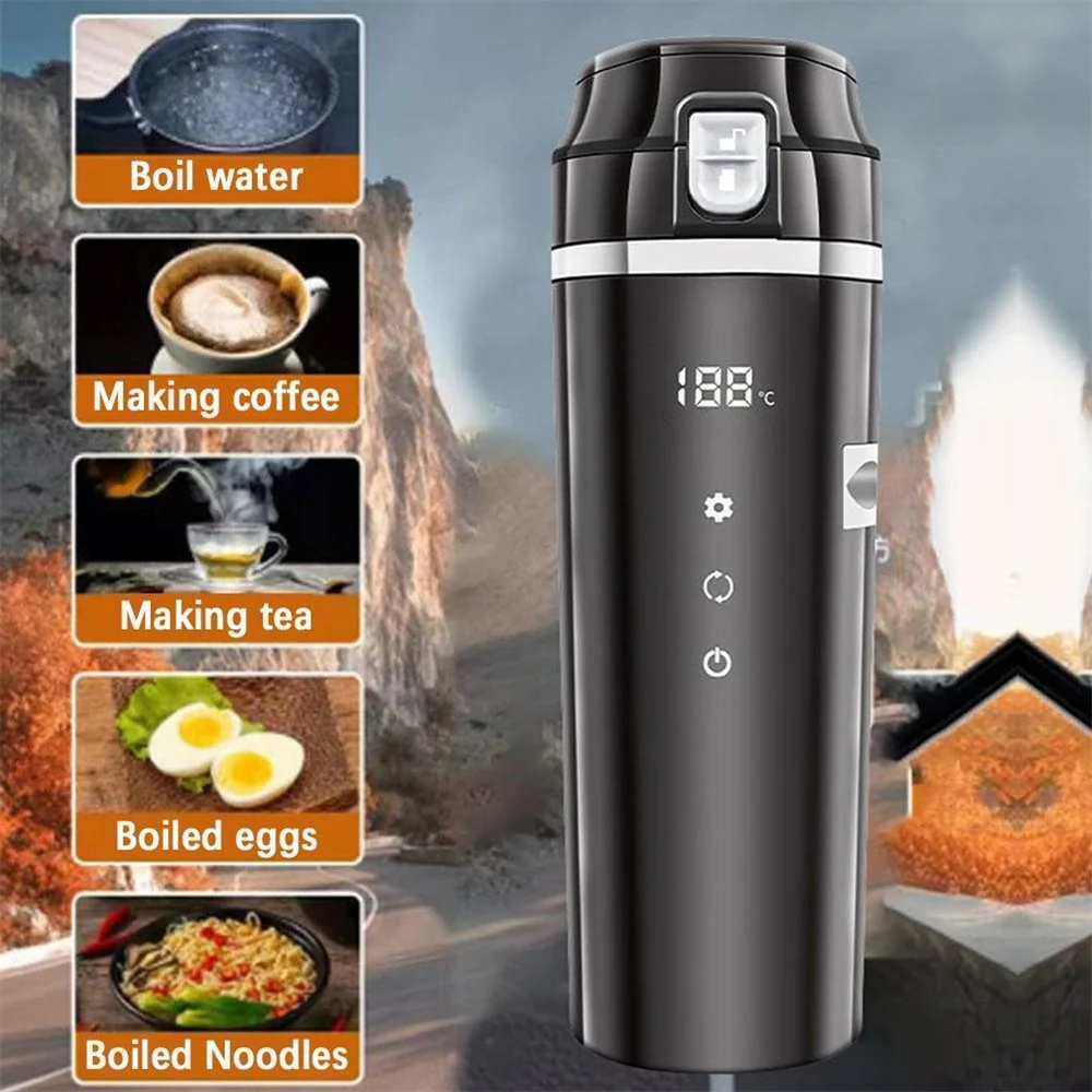 12V-24V-Car-Heating-Cup-Smart-Temperature-Control-Coffee-Milk-Heated ...