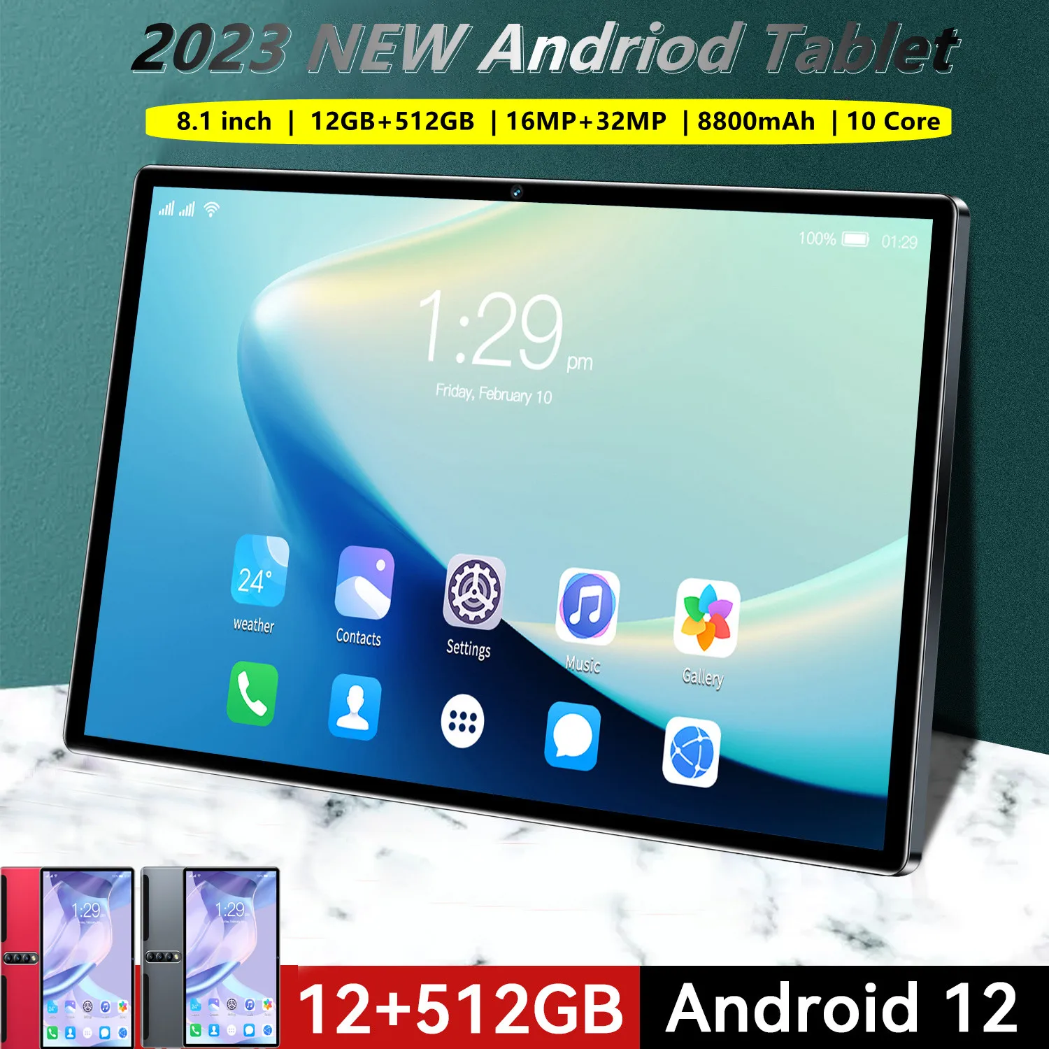Tableta-Pc-de-8-pulgadas-Tablet-con-Android-11-10-n-cleos-12GB-de-RAM ...