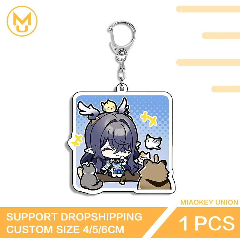Genshin Impact Lauma Chibi Girl брелок из акрила | AliExpress