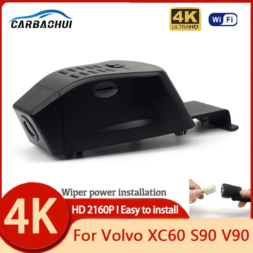 For-Volvo-XC60-S90-V90-2022-2023-2024-Front-and-Rear-4K-Dash-Cam-for ...