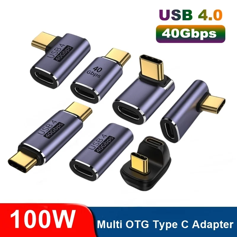 100w Metal Usb 4.0 Type C Adapter Otg 40gbps Fast Data Transfer Tablet ...