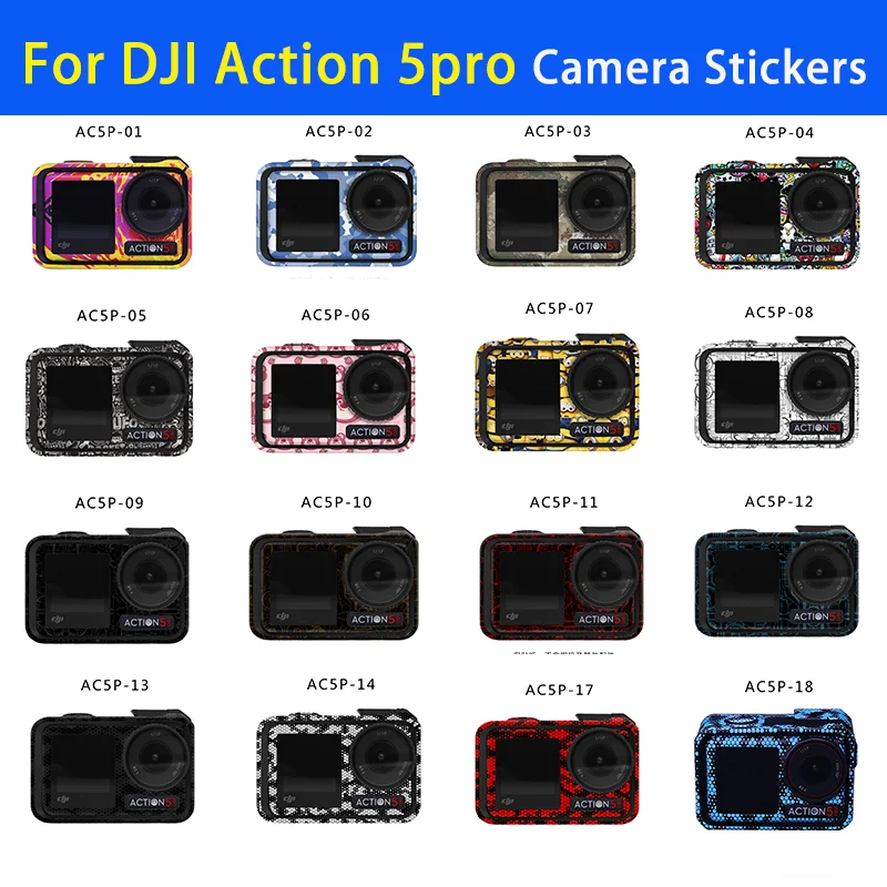 For DJI Action 5pro Sports Camera Frame Stickers Anti-scratch Refit ...