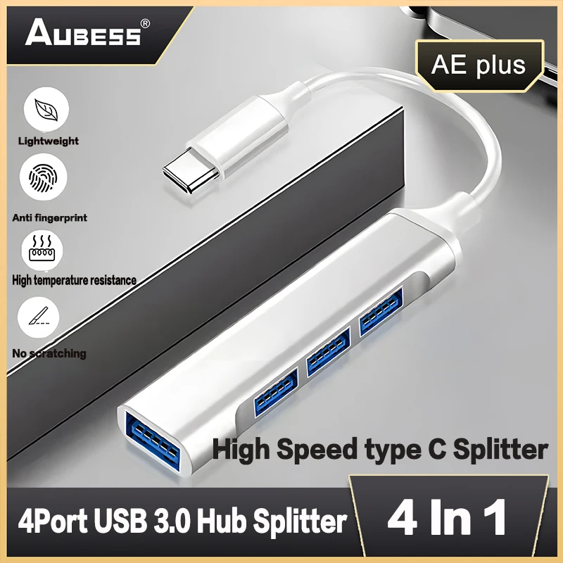 High-Speed-Type-C-Splitter-4Port-USB-3-0-Hub-Splitter-Adapter-5Gbps-For ...