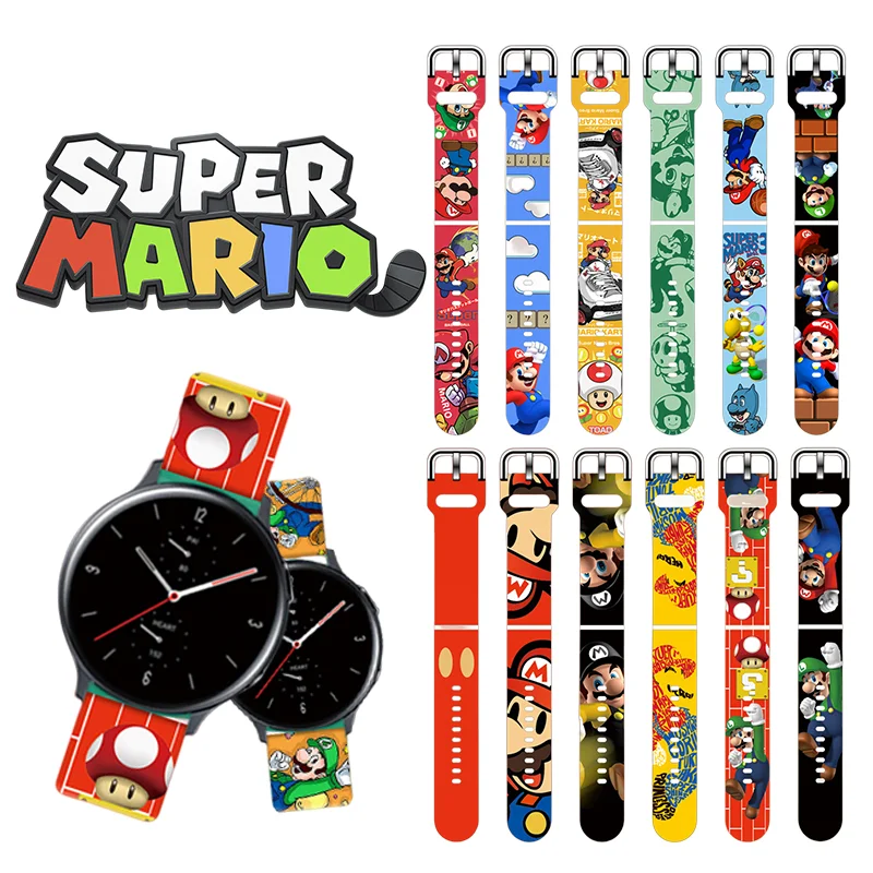 Super-Mario-Cartoon-Watch-Strap-for-Samsung-Garmin-Xiaomi-Fitbit3 ...