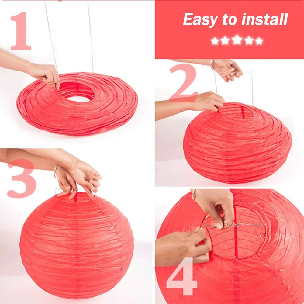 How To Make Round Tissue Paper Lanterns