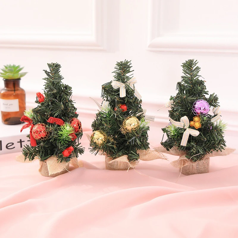 Mini-Table-Top-Christmas-Tree-Small-Desk-Xmas-Tree-Party-Ornament ...