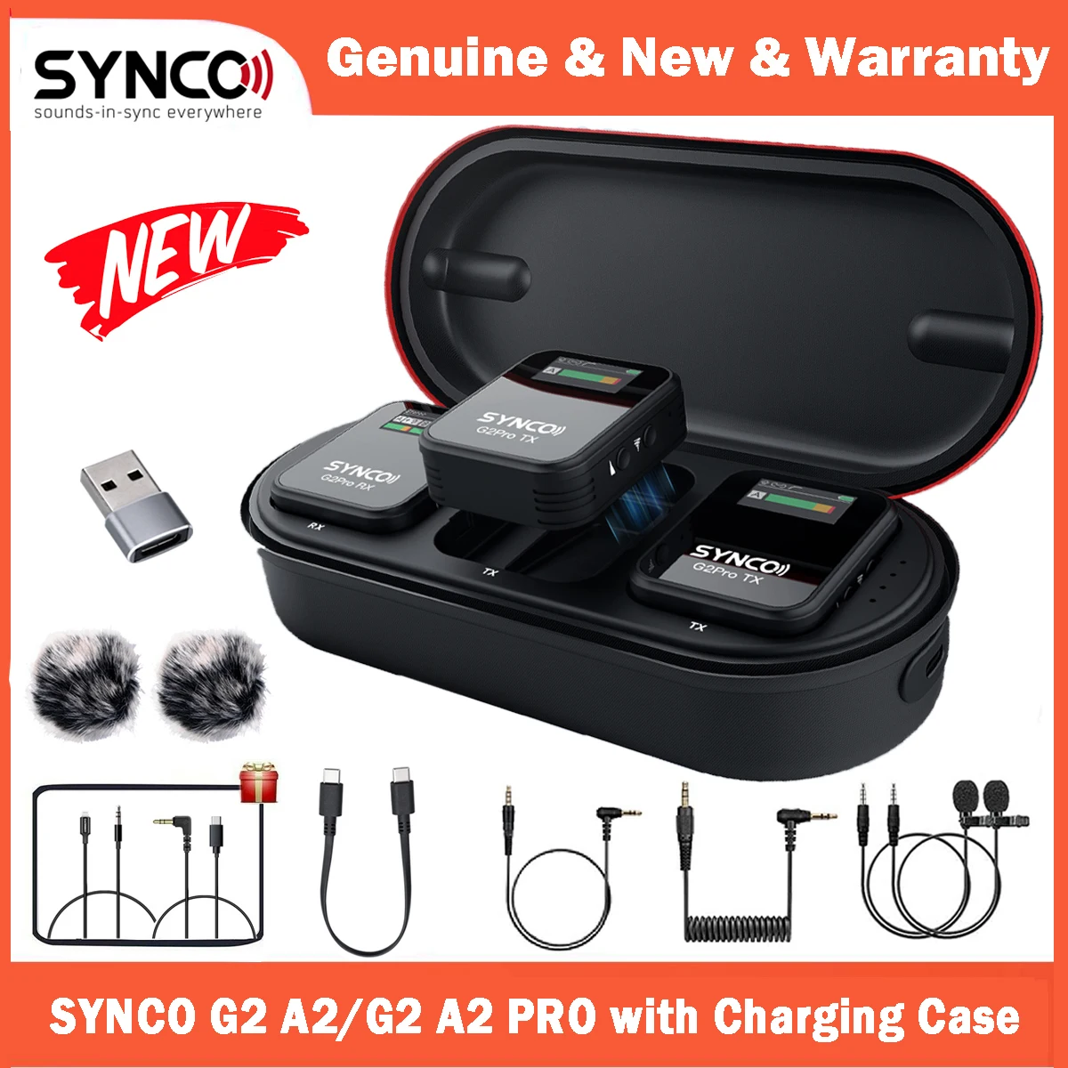 SYNCO-G2-A2-G2A2-Pro-2-4G-Wireless-Lavalier-Microphone-for-Smartphone ...