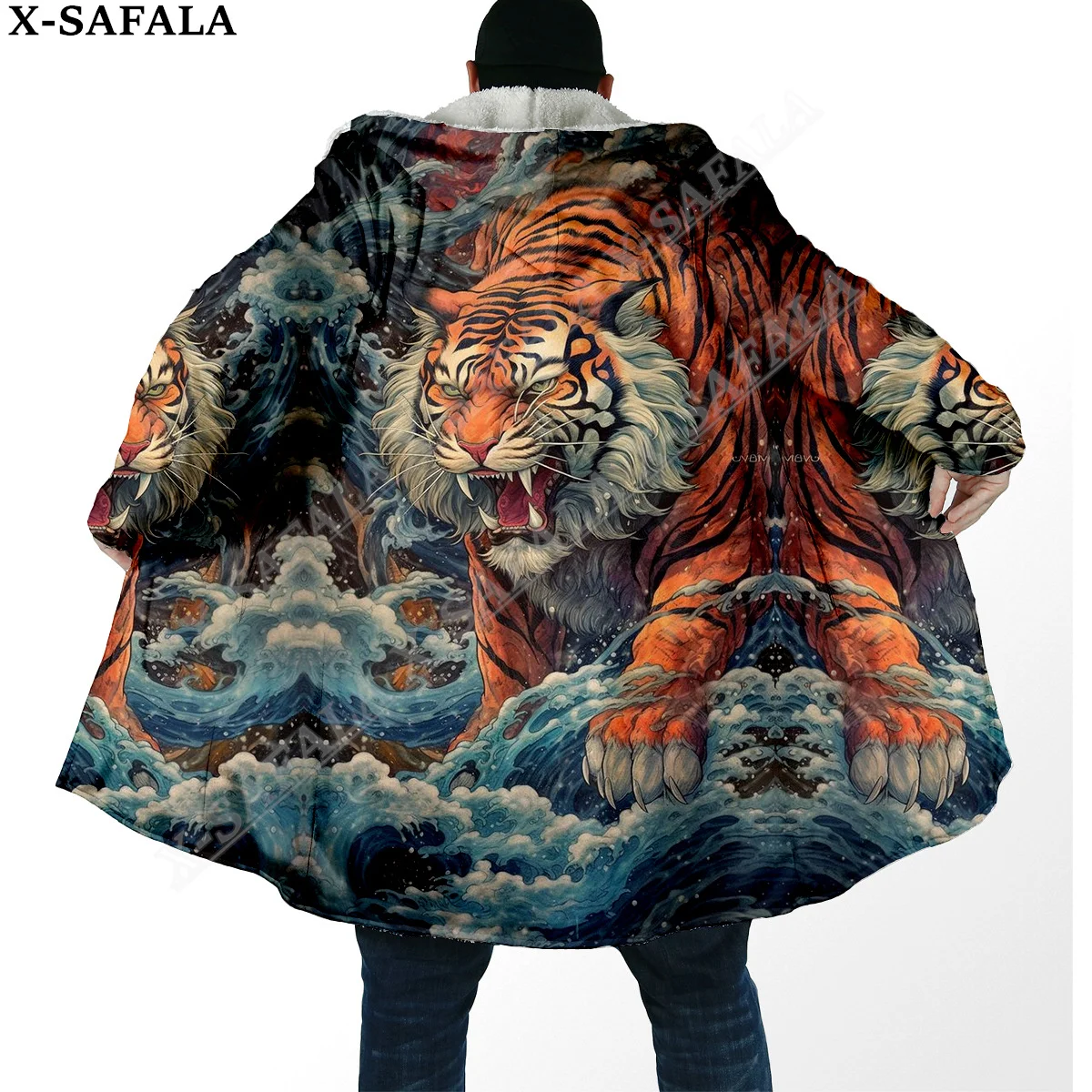 The-King-White-Tiger-Skin-3D-Print-Dream-Cloak-Thick-Warm-Hooded-Men ...