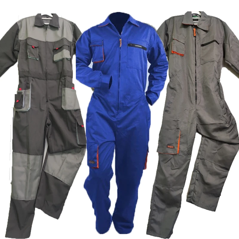 Work-Clothing-For-Men-Cargo-Overalls-Fly-Pockets-work-jumpsuit-Coverall ...