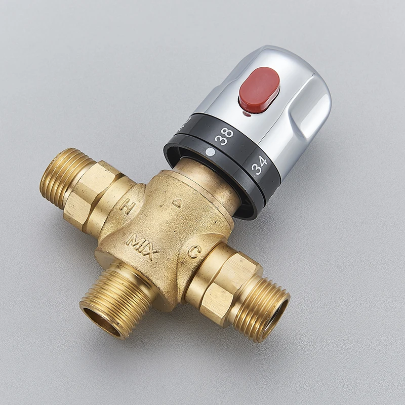 Brass Thermostatic Mixing Valve Constant Water Temperature Shower ...